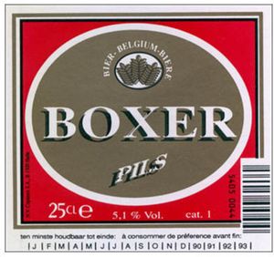 Drink Label: Boxer Pils (Brouwerij Roman, BelgiumCol:BE-BEER-014371