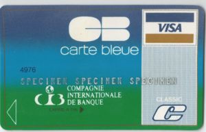 Tarjeta de Banco: Carte Bleue Visa, Compagnie Internationale de Banque ...