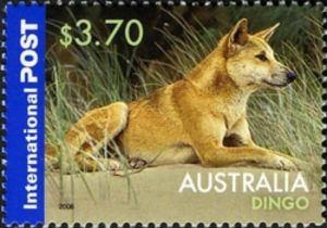 Stamp: Dingo (Canis lupus dingo) (Australia(International Post ...
