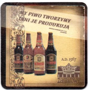 Beer Coaster: Zamkowy (Browar Zamkowy Racibórz, PolandCol:PL-001562