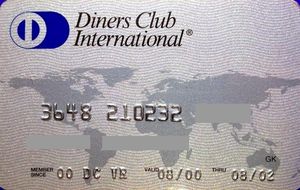 Bank Card: World Map (Diners Club Company, RussiaCol:RU-DC-0003.02