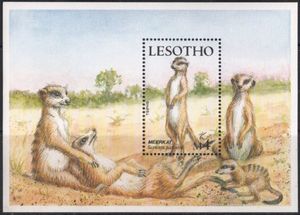 Stamp: Meerkat (Suricata suricatta) (Lesotho(Small indigenous mammals ...