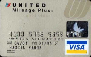 Bank Card: United Mileage Plus (Bank One, United States of America) Col ...