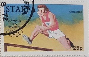 Stamp: Olympics 1972 Munich. Athletics (Scotland, Staffa: Cinderella Stamps(Events 1972) Col:GB ...