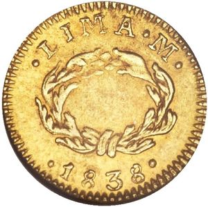 Coin: ½ Escudo (LIMA •M• 1838) (Peru(1836~1839 - North Peru, Peru ...