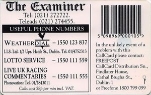 Phonecard: The Examiner (Eircom (Telecom Éireann), Ireland(Chip Cards ...