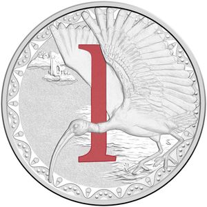 Coin: 1 Dollar (Letter I - Ibis) (Australia(Numismatic Product ...