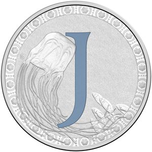 Coin: 1 Dollar (Letter J - Jellyfish) (Australia(Numismatic Product ...