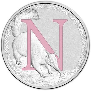 Coin: 1 Dollar (Letter N - Numbat) (Australia) (Numismatic Product ...