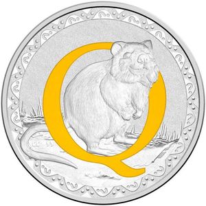 Coin: 1 Dollar (Letter Q - Quokka) (Australia) (Numismatic Product ...