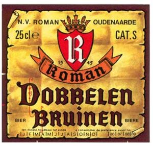 Drink Label: Roman Dobbelen Bruinen (Brouwerij Roman, BelgiumCol:BE ...