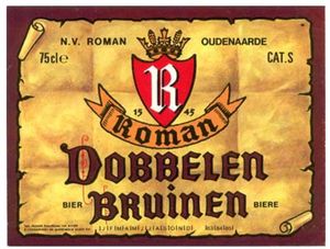 Drink Label: Roman Dobbelen Bruinen (Brouwerij Roman, BelgiumCol:BE ...