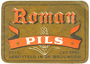 Drink Label: Roman Pils (Brouwerij Roman, BelgiumCol:BE-BEER-014485