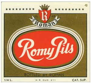 Drink Label: Romy Pils (Brouwerij Roman, BelgiumCol:BE-BEER-014493