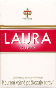 Cigarette Pack: Laura Super (Czech Republic) Col:CZ-CT-0002