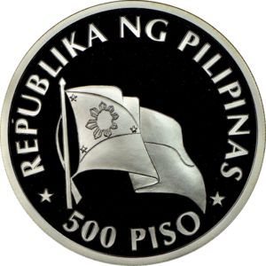 Moeda: 500 Piso (Centennial - Emilio F. Aguinaldo 1898-1998) (Filipinas ...