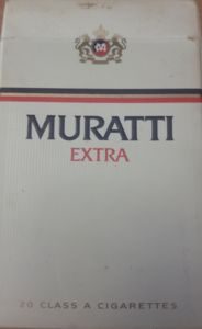 Cigarette Pack: Muratti Extra (SwitzerlandCol:CH-CT-0009