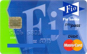 Bank Card: Fio banka - paypass (Fio banka, Czech RepublicCol:CZ-MC-0004.03