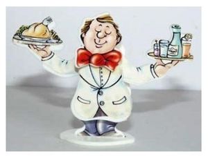 Meal Toy: Waiter (Kinder Surprise, Europe) (Kinder - Balancing Animals ...