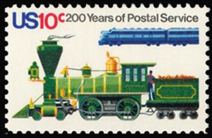 Stamp: Old and New Locomotives (United States of America) (U.S. Postal ...