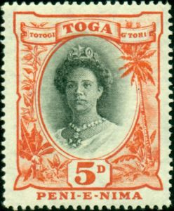 Stamp: Queen Sālote Tupou III (1900-1965) (Tonga(Definitives 1920-1935 ...