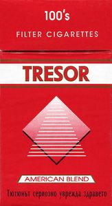 Cigarette Pack: Tresor 100's (BulgariaCol:BG-CT-0023