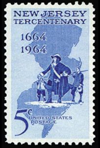 Sello: Tercentenary of New Jersey (Estados Unidos de AméricaMi:US 861 ...