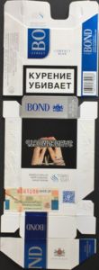 Cigarette Pack: Bond Street Compact Blue (RussiaCol:RU-CT-0017
