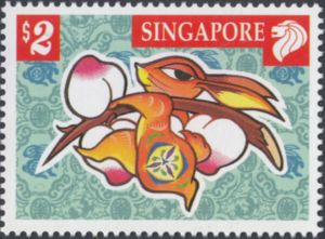 Stamp: Year of the Rabbit (Singapore(Chinese New Year 1999 - Year of ...