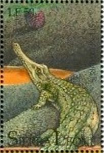 Stamp: Steneosaur (Sierra Leone(Prehistoric Animals (1992)) Mi:SL 1820 ...
