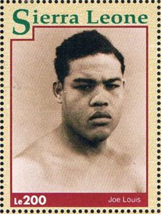 Joe Louis Stamp Sold At Auction: Rare 1938 Boxing Advertisement Poster
