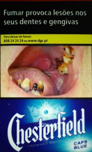 Cigarette Pack: Chesterfield Caps Blue (PortugalCol:PT-CT-0019