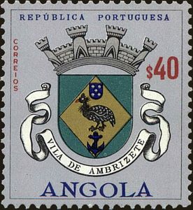 Stamp: Vila de Ambrizete (Angola(Civic Arms (2nd.series)) Mi:AO 473,Sn ...