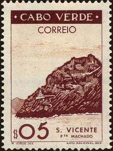 Stamp: Ponta Machado, São Vicente (Cabo Verde(Landscapes) Mi:CV 260,Sn ...