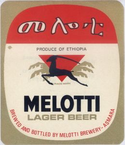 Drink Label: Melotti, Lager Beer (Melotti Brewery, EthiopiaCol:ET-BEER ...
