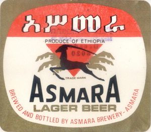 Drink Label: Asmara, Lager Beer (Asmara Brewery, EthiopiaCol:ET-BEER-000011