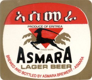 Drink Label: Asmara, Lager Beer (Asmara Brewery, EritreaCol:ER-BEER-000002