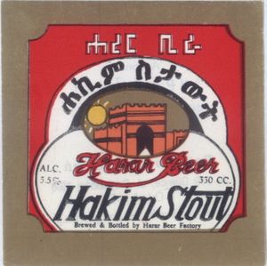 Drink Label: Harar Beer, Hakim Stout (Harar Brewery, EthiopiaCol:ET ...