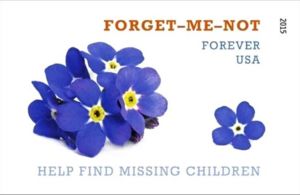 Stamp: Forget-Me-Not - Help Find Missing Children (United States of ...