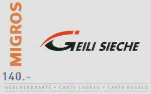 Gift Card: Geili Sieche (Migros, Switzerland(Migros) Col:CH-MIG-0960-140 💳