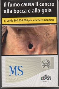 Cigarette Pack: MS Bianche (Italy(MS Bianche) Col:IT-CT-0013 🚬
