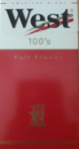 Cigarette Pack: West 100's (YugoslaviaCol:YU-CT-0028