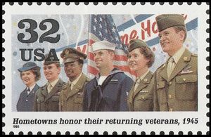 Stamp: World War II - Returning Veterans (United States of America ...