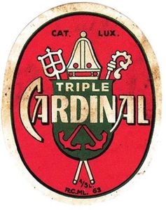 Etiqueta de bebida: Cardinal Triple (Brouwerij Het Anker, BélgicaCol:BE ...