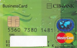 Tarjeta de Banco: Business Card (CIB Bank, HungríaCol:HU-MC-0001.03