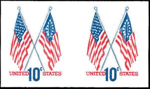 Stamp: 50 Star and 13 Star Flags (United States of America(Definitives ...