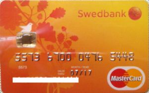 Bank Card: MasterCard Debit 2 (Swedbank, LatviaCol:LV-MC-0056.02
