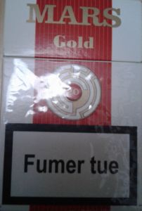 Cigarette Pack: Mars Gold (TunisiaCol:TN-CT-0002