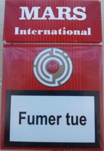 Cigarette Pack: Mars International (Tunisia) Col:TN-CT-0001