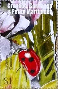 Stamp: Ladybug (Grenada Carriacou & Petite Martinique) (Insects) Mi:GD ...